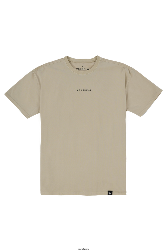 YoungLA ropa hombres lavado burdeos 401 camisetas con jacked esenciales ...